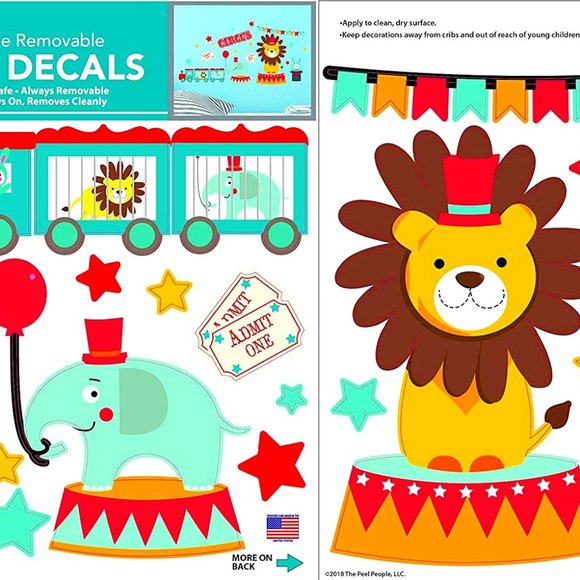 The Peel People | Other | 525 Wall Decals Circus | Poshmark